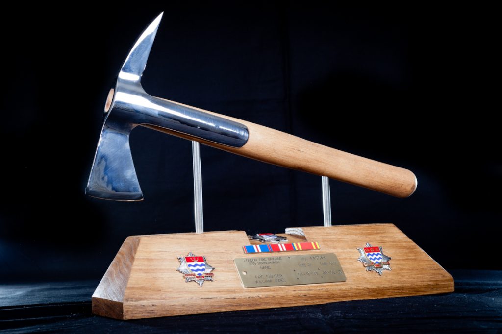 Vertically Mounted Firefighter's Axe