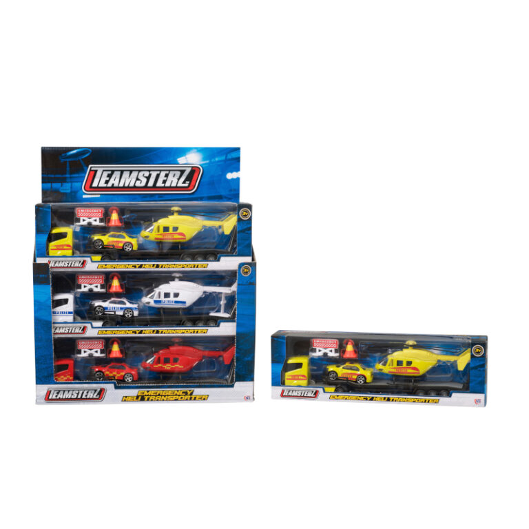 Teamsterz Emergency Heli-transporter Playset